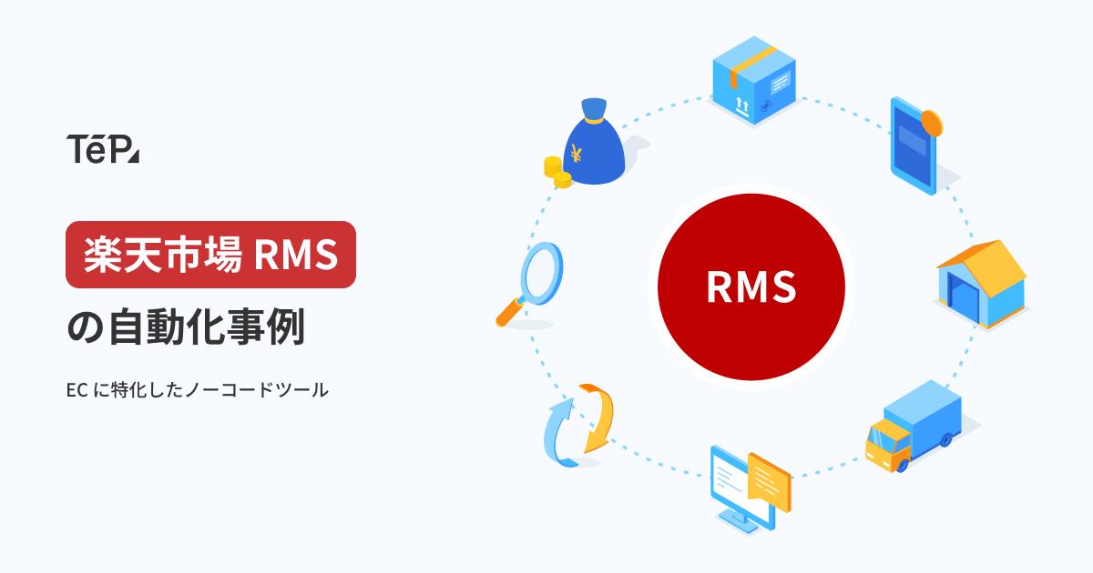 楽天市場の効率化事例 - TēPs (テープス) | EC の業務効率化ツールを自分でつくる